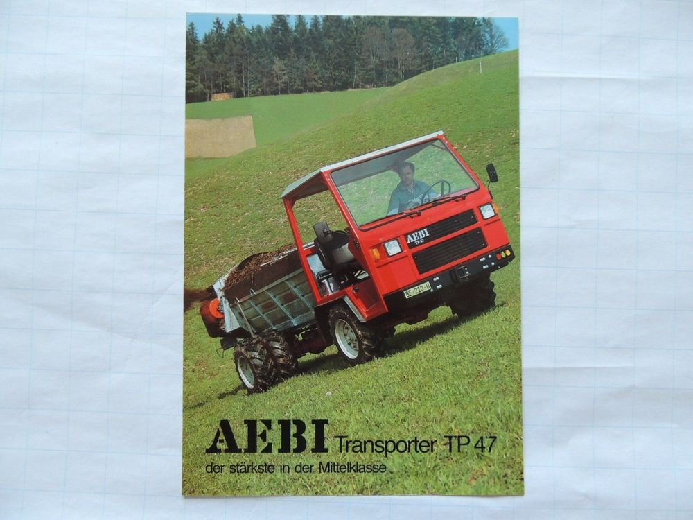 Aebi Transporter TP 47 Prospekt 1988 (Gebraucht) in Zuzwil SG für CHF 25 – mit Lieferung auf ...