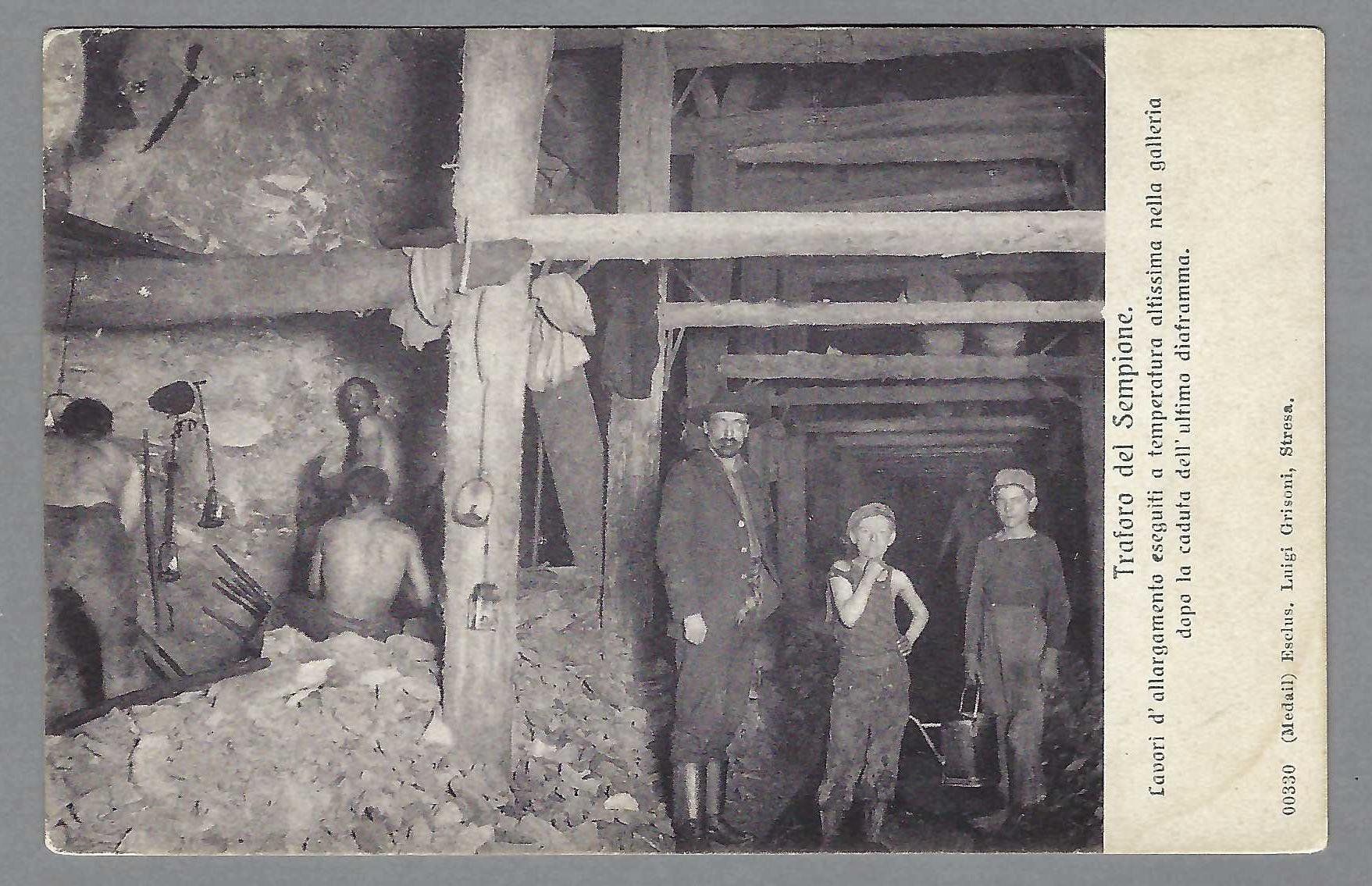 SIMPLON, TUNNEL, ENFANTS AU TRAVAIL, IMAGE DRAMATIQUE! (D'occasion) à ...