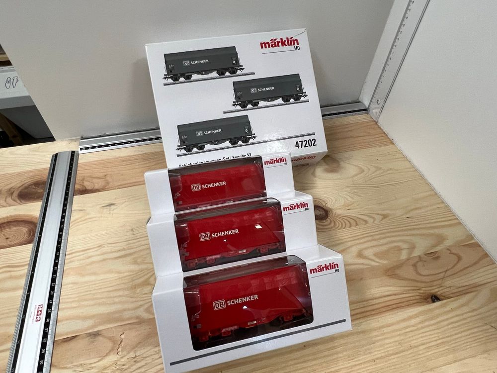 Märklin 47202 Set mit 3 Schiebeplanenwagen (Neu (gemäss Beschreibung ...