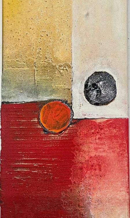 Armin Strittmatter (1959) Abstrakter Mischtechnik Gemälde (Gebraucht) in Root für CHF 55 – mit ...