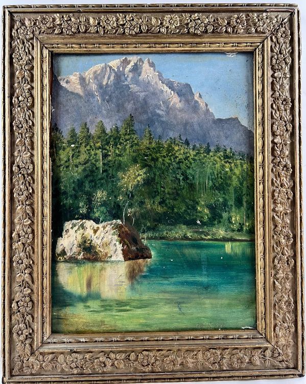 Sehr Alte Landschaft Gemälde signiert. | Kaufen auf Ricardo