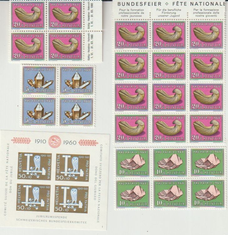 Los mit Pro Patria Marken 1960 ** (Gebraucht) in Biel/Bienne für CHF 4 – mit Lieferung auf ...