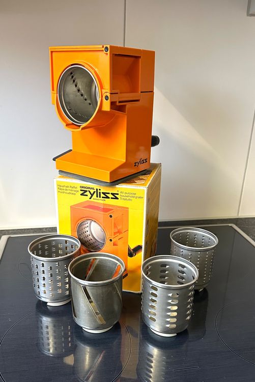 Zyliss vintage orange mit 5 Trommeln Saugfuss Tip Top | Kaufen auf Ricardo