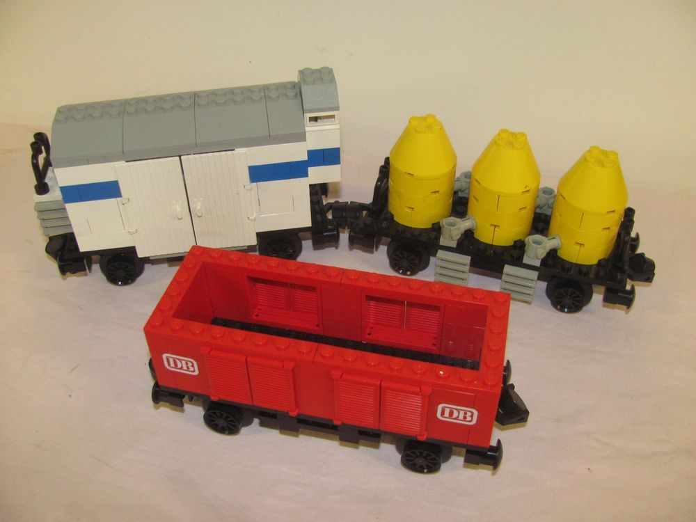 Lego Eisenbahn 12V 7833 Güterwagen-Set 12 Volt - komplett (Gebraucht ...