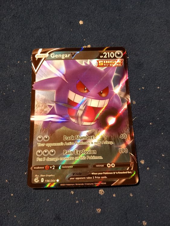 Gengar V (EN) Fusion Strike 156/264 (Neu (gemäss Beschreibung)) in ...