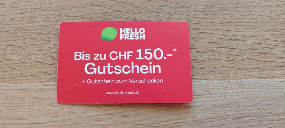 Hello Fresh Gutschein CHF 150.- | Kaufen auf Ricardo