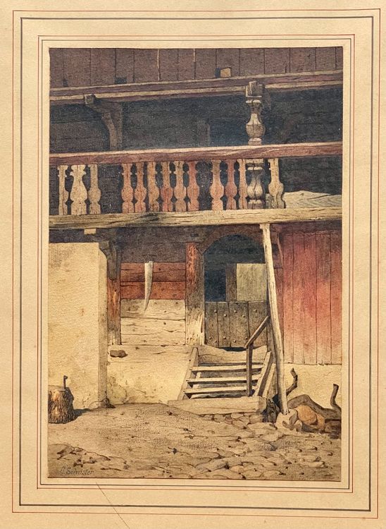 Aquarell - Carl Schuster - signiert - um 1890 (Gebraucht) in Murgenthal ...