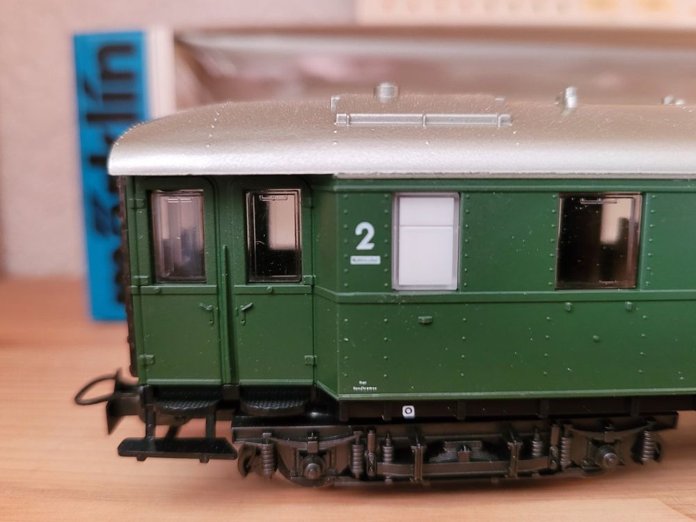 Märklin H0 4134 - Eilzug-Wagen DB grün 2. Klasse OVP (Gebraucht) in ...