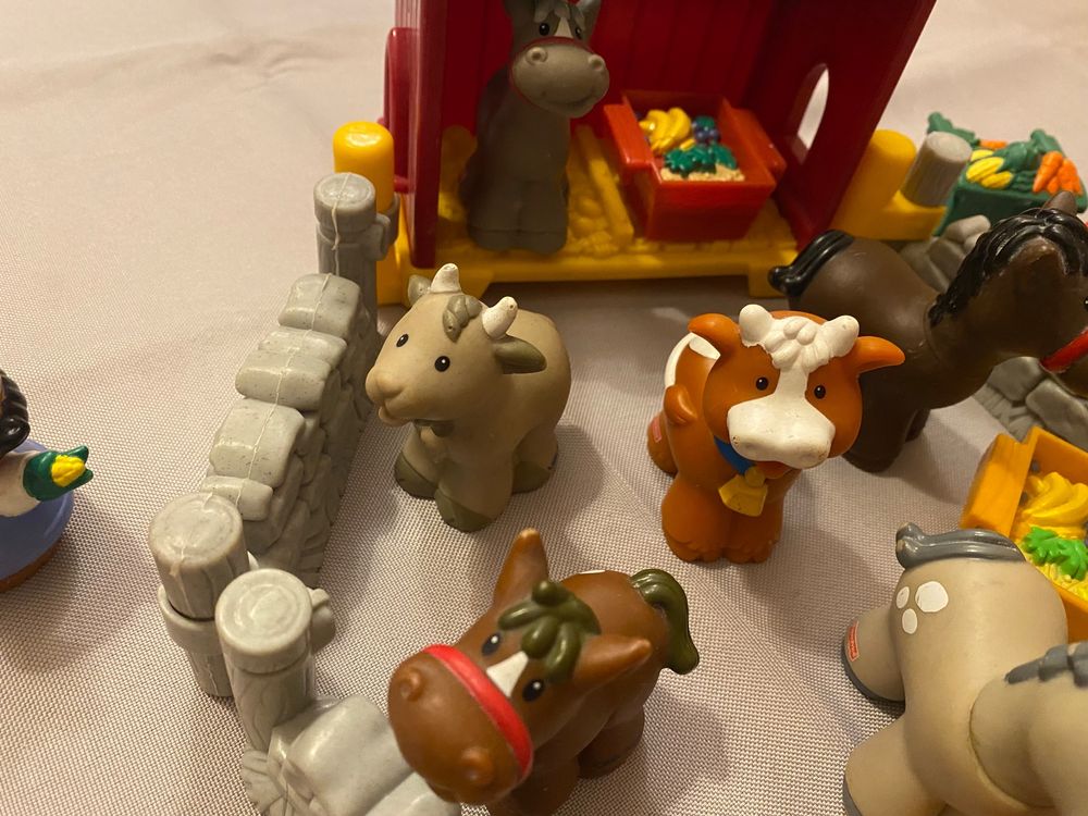 Little People Bauernhof Farm Pferde Kuh Tiere Fisherprice (Gebraucht ...