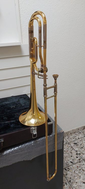 Yamaha Posaune YSL 646 mit Quartventil goldfarbe,inkl.koffer (Gebraucht) in Glattbrugg für CHF ...