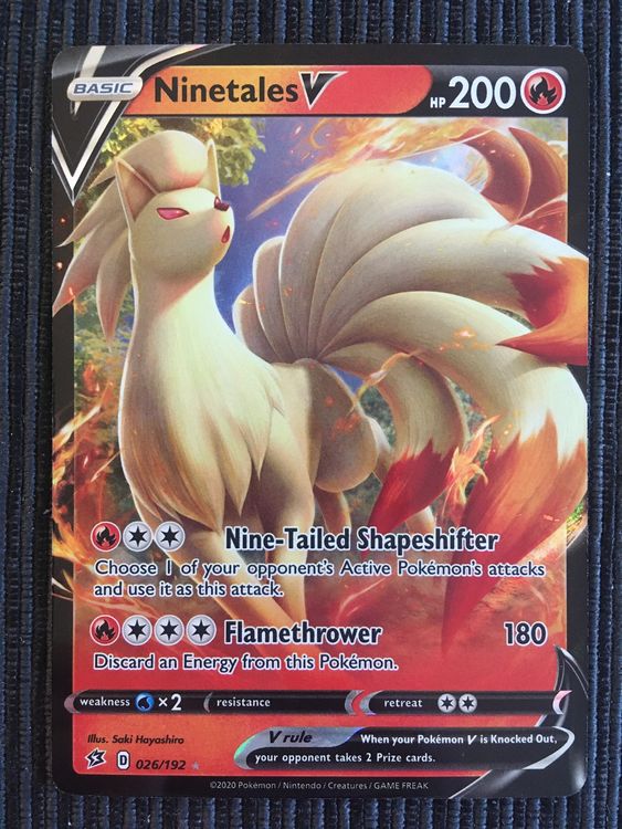 Pokemon Ninetales V Clash der Rebellen Englisch (Neu (gemäss ...