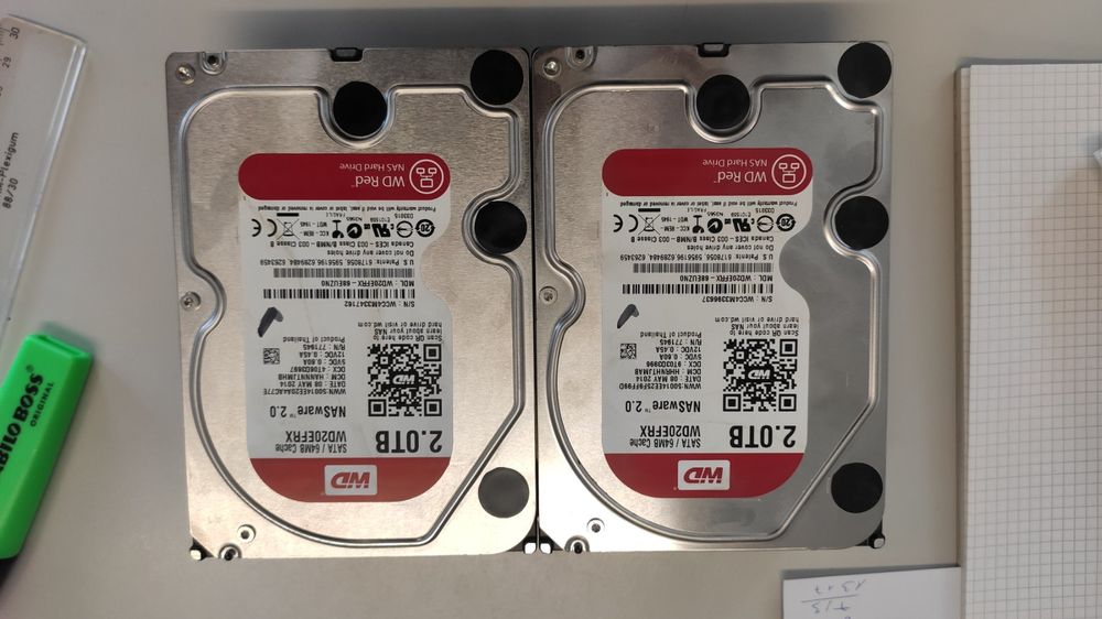 Western Digital Red SATA III 2TB (WD20EFRX) NASware 2 Stück (Gebraucht ...