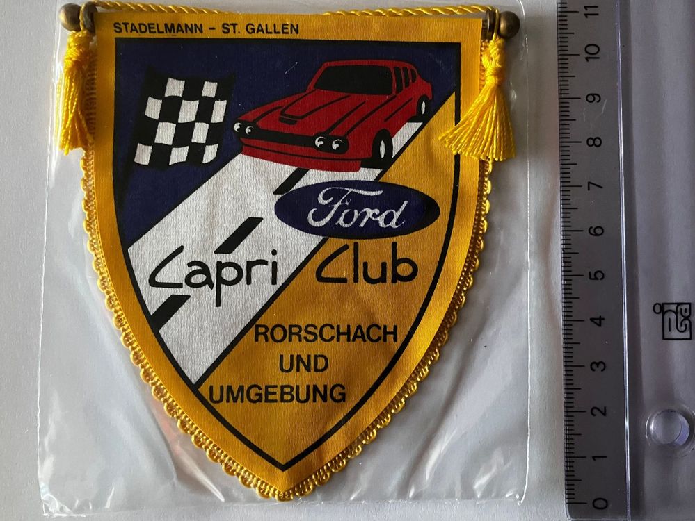 Vintage Fanion/Wimpel - Ford Capri Club Rorschach (Neu und originalverpackt) in Gland für CHF 6 ...
