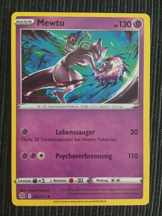 Pokemon Karte Mewtu ⭐️ Brilliant Stars Deutsch (Neu (gemäss Beschreibung)) in Wabern für CHF 4 ...