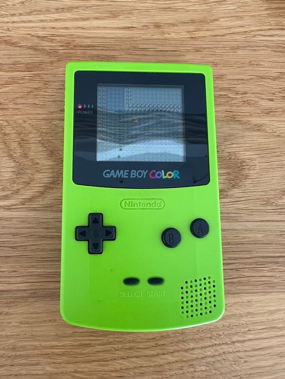 Gameboy Color Kiwi Grün Tasche Nintendo + Pokemon Blue Game (Gebraucht ...