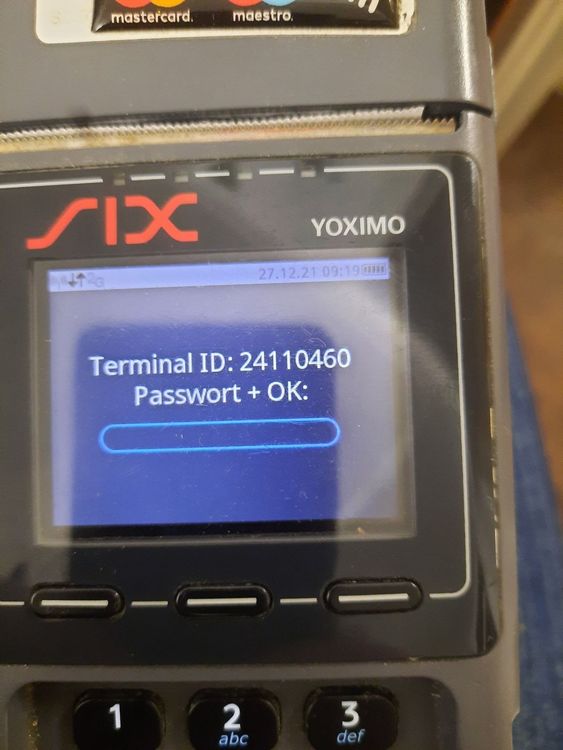 Zahlungs Terminal Yoximo SIX Payment (Gebraucht) in für CHF 510 – nur ...