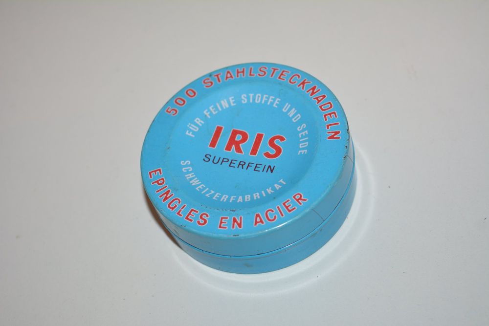 IRIS Blechdose Dose Metall Stahlstecknadeln leer | Kaufen auf Ricardo