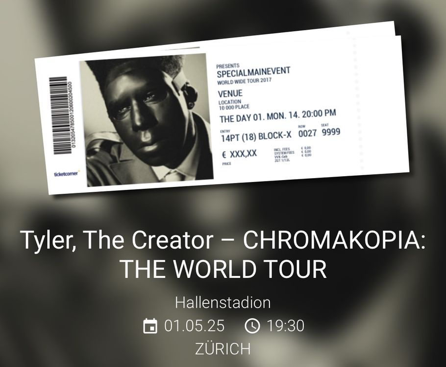 Tyler The Creator VIP GOLDEN CIRCLE (Neu und originalverpackt) in ...