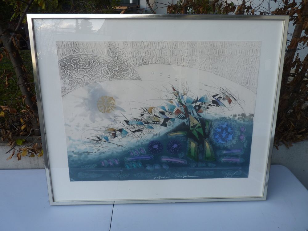 Lithographi Abstrakt Gross 93x76cm (Gebraucht) in Küsnacht ZH für CHF 5 ...