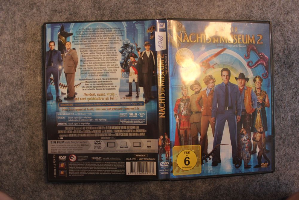 DVD: Nachts im Museum 2 (Ben Stiller)(1760) (Gebraucht) in Geroldswil für CHF 1 – mit Lieferung ...