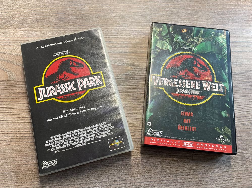 Sammlerstücke! Jurassic Park & Vergessene Welt VHS Kasetten (Gebraucht) in Aesch BL für CHF 10 ...