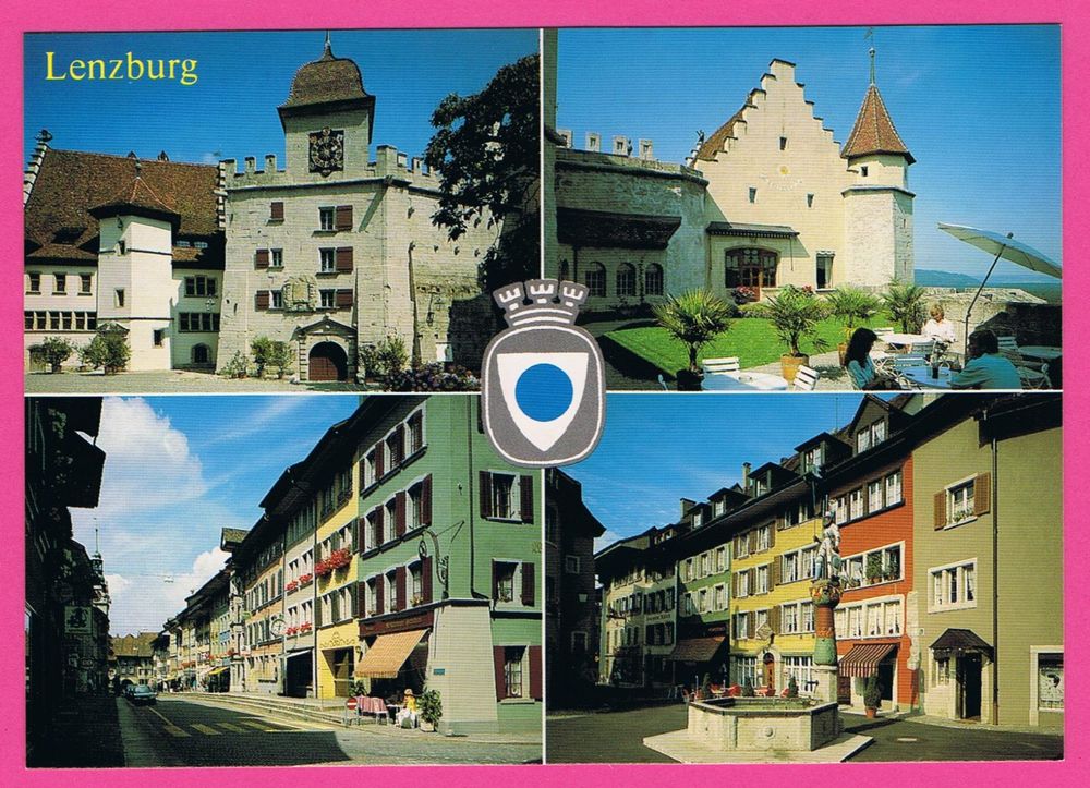 Lenzburg Aargau 4-Bild Karte (Gebraucht) in Einsiedeln für CHF 1 – mit ...