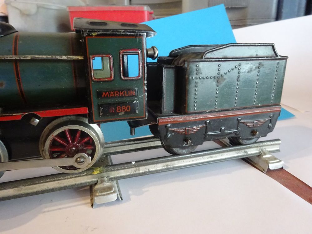 Märklin R 880, grün, Spur 0, Uhrwerk funkt., kl Luftleitblec (Gebraucht ...