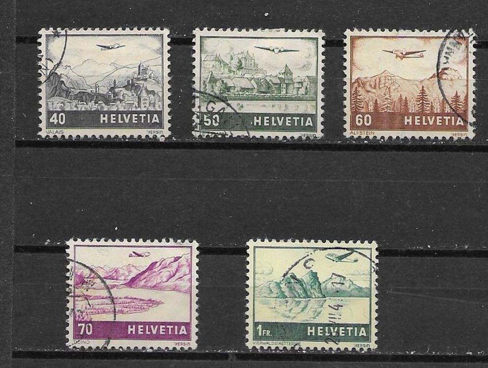 Schweiz 1941: Flugpost 5 Werte (40 Rappen bis 1 Franken) | Kaufen auf Ricardo
