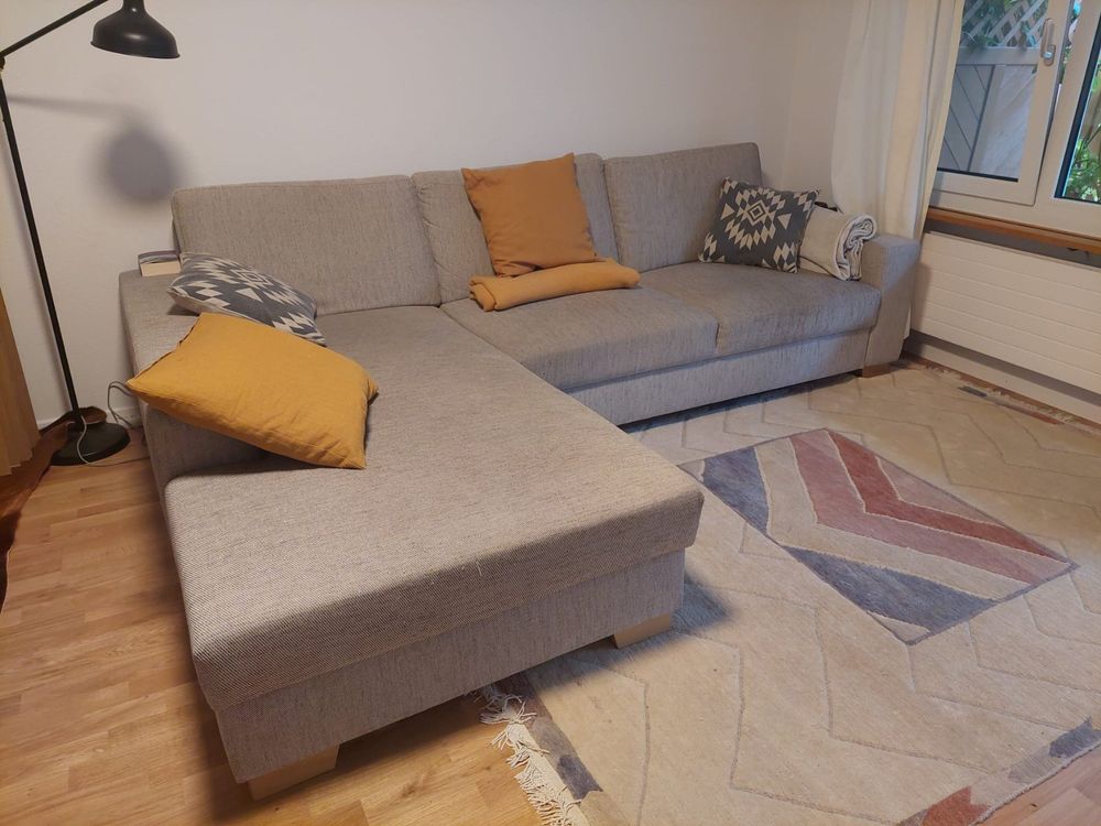 Sofa - 3er-Sofa mit Récamiere - Ikea Sörvallen - beige/bran (Gebraucht) in Bern für CHF 200 ...