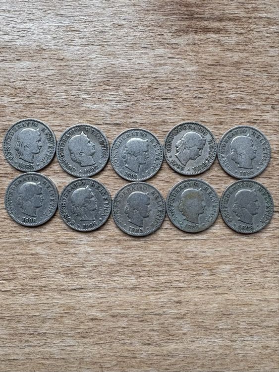 5 Rp. 1882 - 1908 (lückenhaft) schön (Gebraucht) in Maisprach für CHF 1 – mit Lieferung auf ...