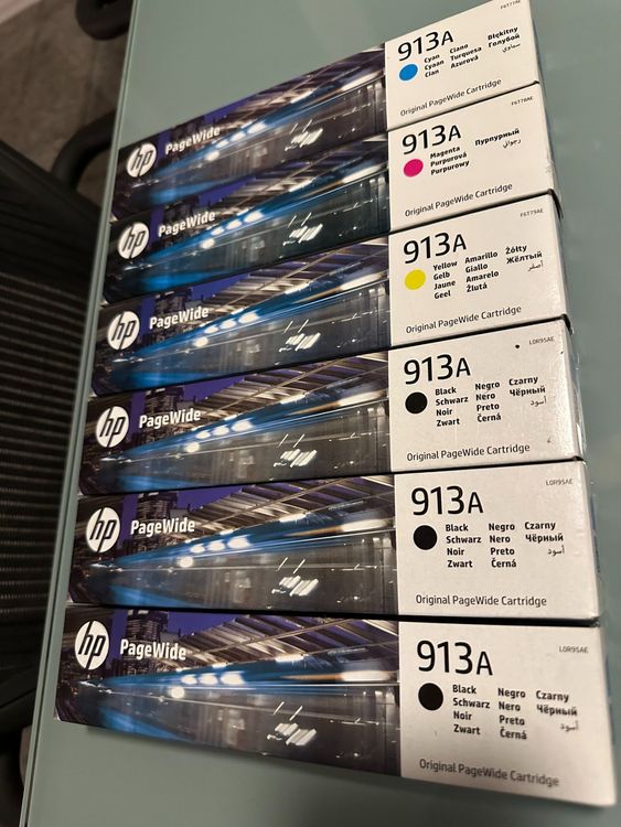 Toner HP 913 A 3x black 1xyellow 1xred 1xcyan | Kaufen auf Ricardo