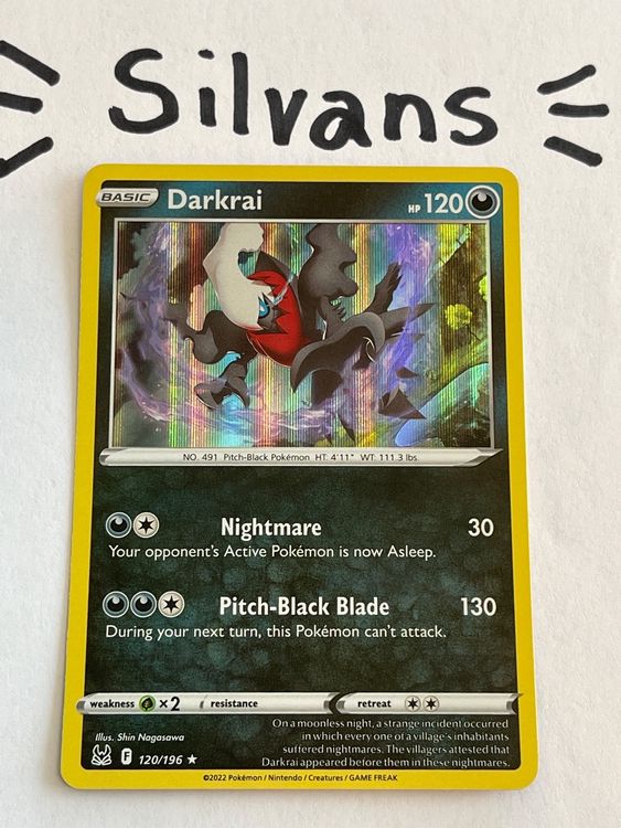 Darkrai Holo 120/196 Lost Origin Verlorener Ursprung EN | Kaufen auf Ricardo