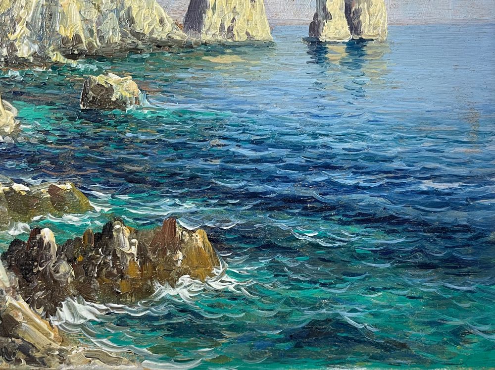 Meeres Küsten Szene Gemälde unleserlich Signiert (Gebraucht) in Root für CHF 105 – mit Lieferung ...