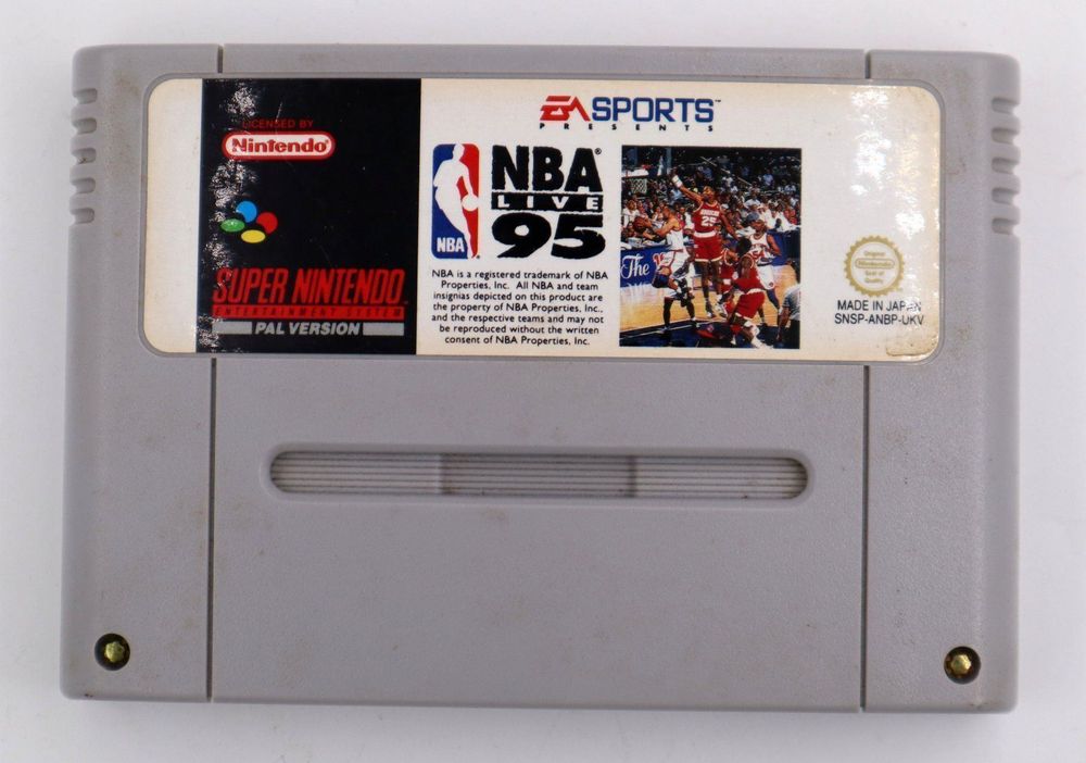 NBA Live 95 SNES PAL Version Super Nintendo Basketball Game (Gebraucht ...