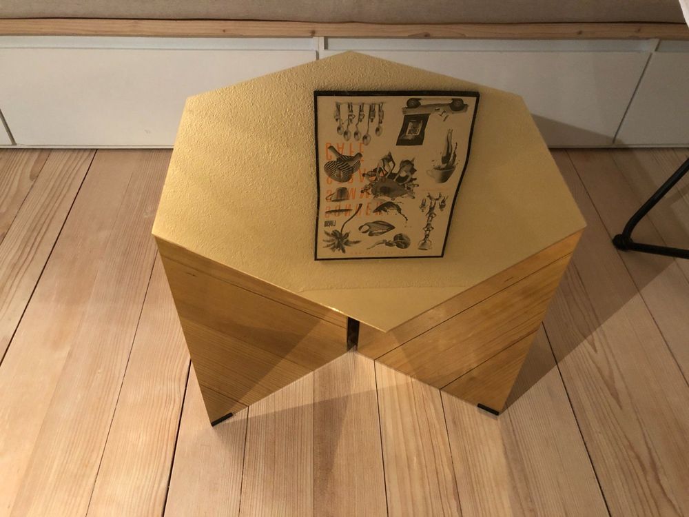 HAY Slit Table Hexagon Gold Tisch | Kaufen auf Ricardo
