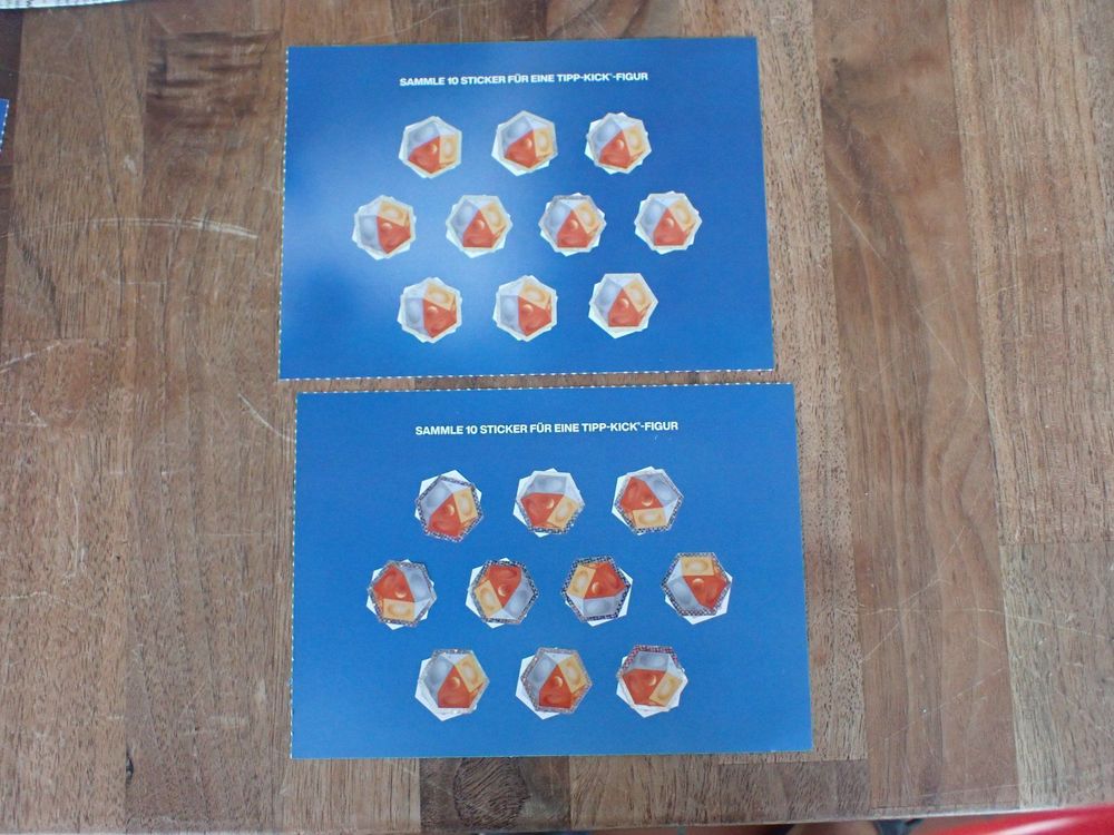 20 Sticker Tipp-Kick Mania Migros 2 volle Sammelkarten | Kaufen auf Ricardo