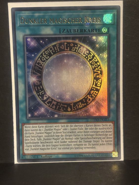Yu-Gi-Oh! - Dunkler Magischer Kreis - seltene Karte! (Top) (Neu und ...