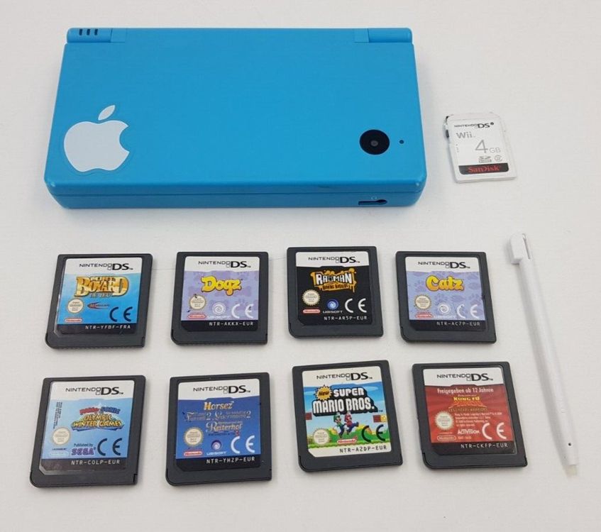 Console Nintendo DS i Turquoise + 8 jeux et carte SD 4GB | Kaufen auf ...