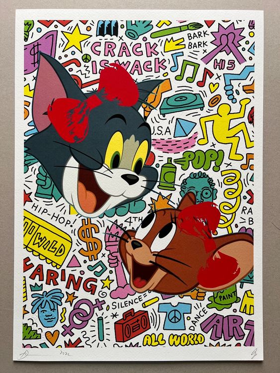 DEATH NYC « Keith Haring Tom & Jerry » (Neu (gemäss Beschreibung)) in ...