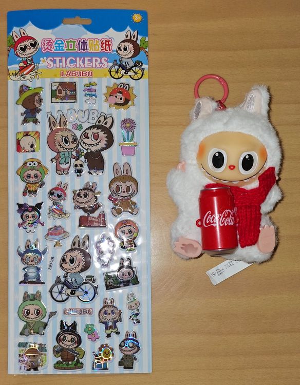 Pop Mart Labubu Coca Cola Edition - Blind Box + Stickers (Neu und ...