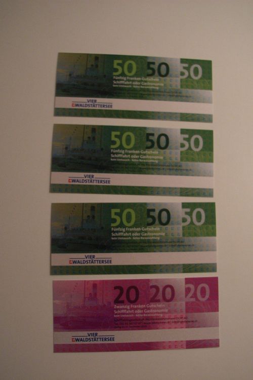 Vierwaldstättersee Schifffahrt SGV CHF 170 Gutscheine (Neu und ...
