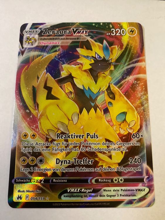 Pokemonkarte Zeraora Vmax (Gebraucht) in für CHF 7 – mit Lieferung auf ...