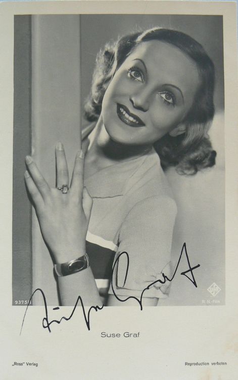 Suse Graf (1915-2009) Schauspielerin - Autogramm (Gebraucht) in ...