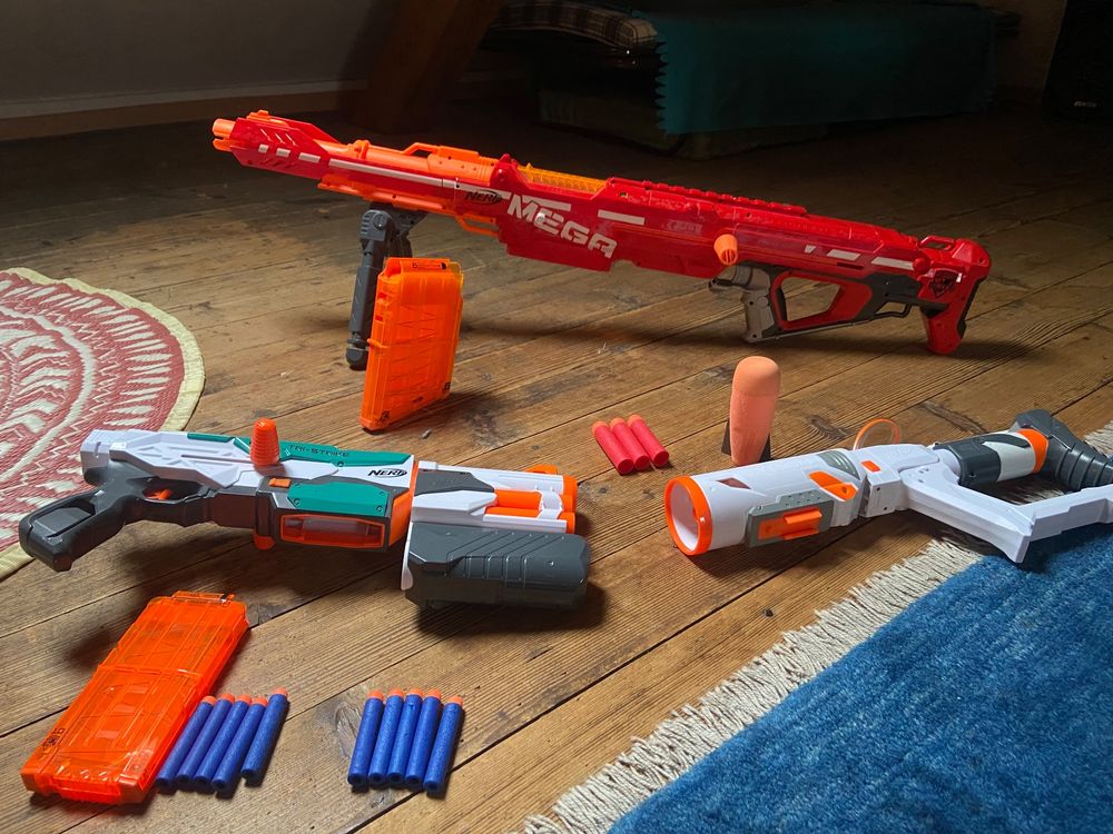 Nerf Centurion & Modulus Tri-Strike mit Zubehör | Kaufen auf Ricardo
