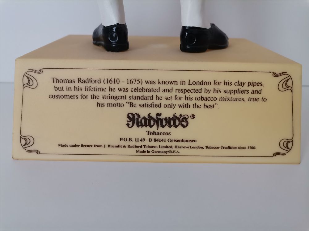 Statuette Thomas Radford Mild Premium Pipe Tobacco vintage (Gebraucht ...