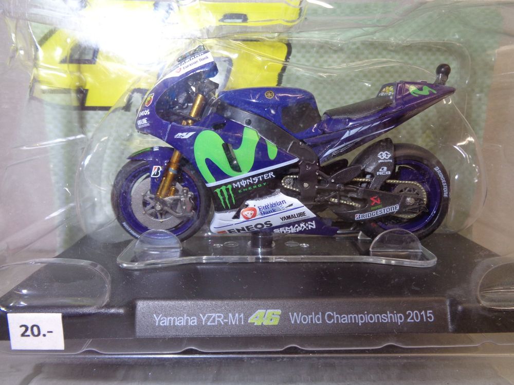 1:18 LEO Model Moto GP Valentino Rossi 46 Yamaha YZR-M1 (Neu und ...