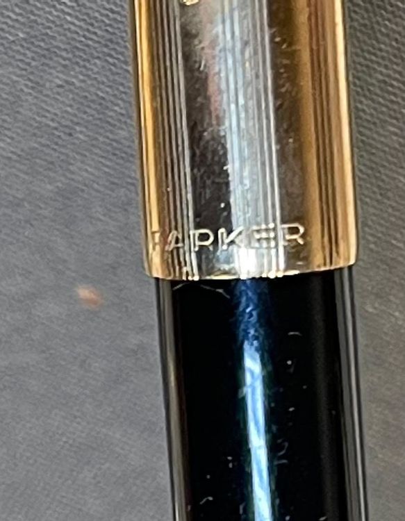Vintage Parker Füllfederhalter Demi Cap schwarz | Kaufen auf Ricardo