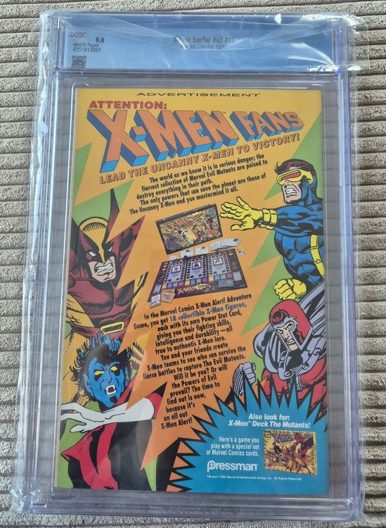 Silver Surfer v3 #75 CGC 9.4 NEAR MINT, FOIL COVER (Neuf avec emballage ...