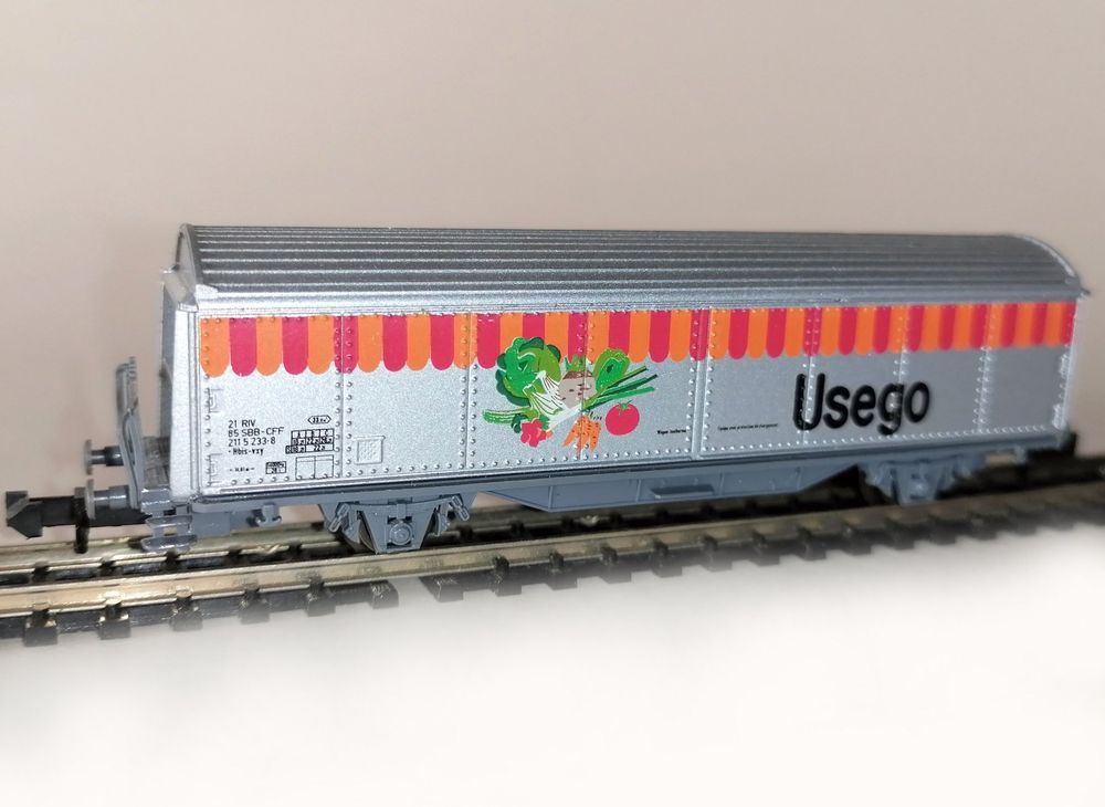 Roco N 02326 SBB Hbis 2 Achs Güterwagen Beschriftung Usego (Neu (gemäss ...