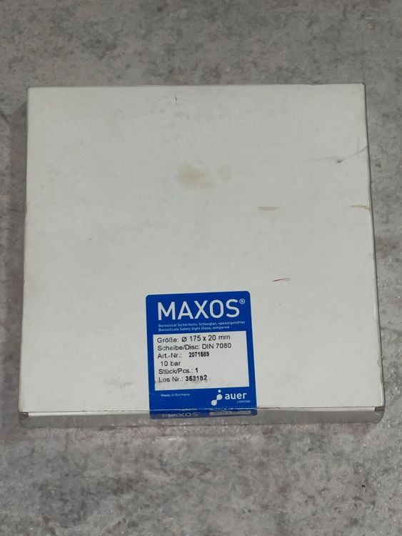 Maxos Sicherheits- Schauglas 175x20 mm (Gebraucht) in Kaiseraugst für ...